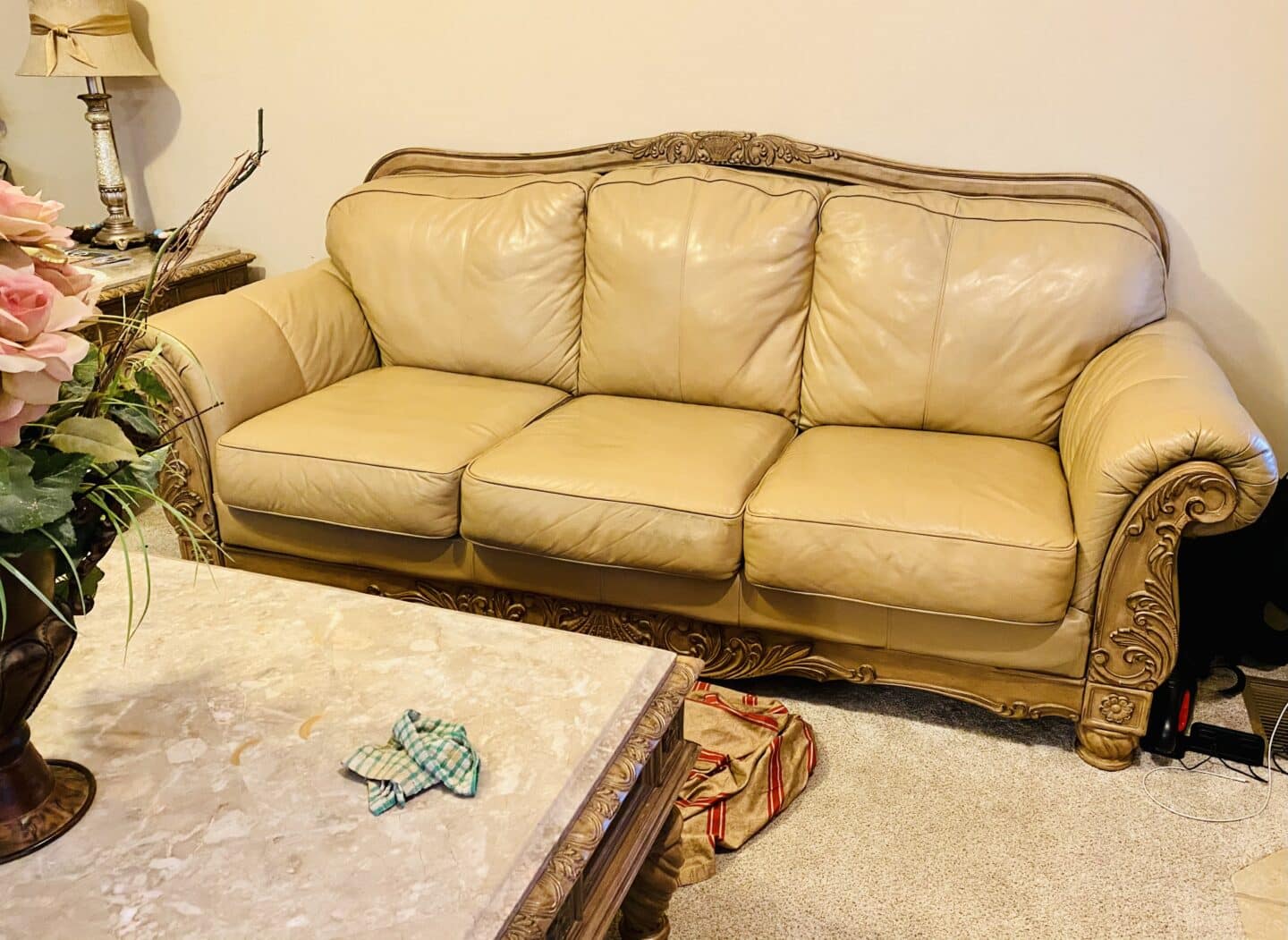 Tan Camel Colored Finish to Restore Leather or Vinyl Upholstery