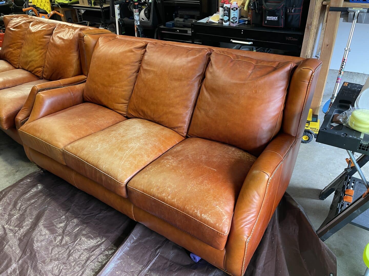 Rust Leather Finish & Conditioning Color for Leather & Vinyl