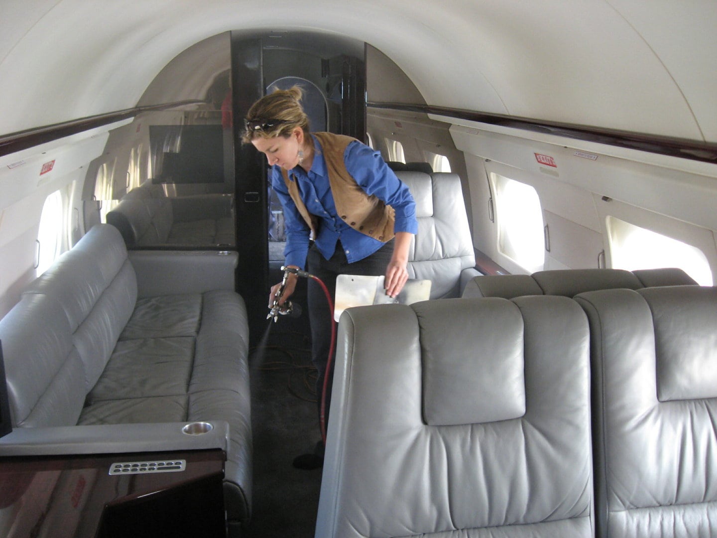 Aviation Leather & Aircraft Interior Restoration w/ Rub 'n Restore