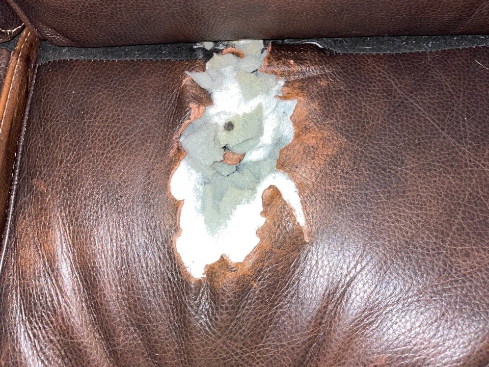 Leather Filler & Vinyl Repair Putty for Fixing Holes & Cracks