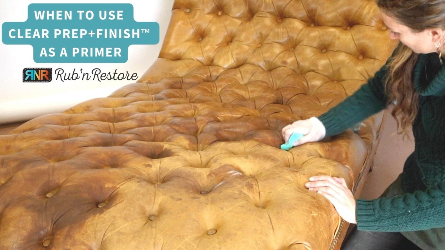 Use a Clear Primer for Absorbent Leather Furniture Restoration